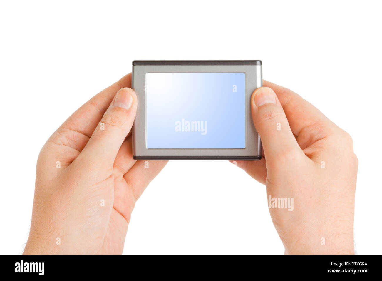 Screen in hand Stock Photo - Alamy