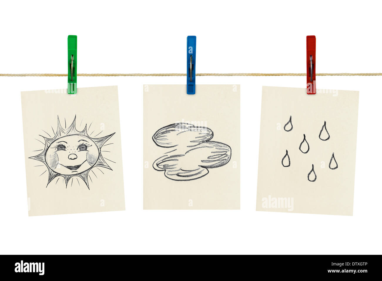 Weather symbols hi-res stock photography and images - Alamy