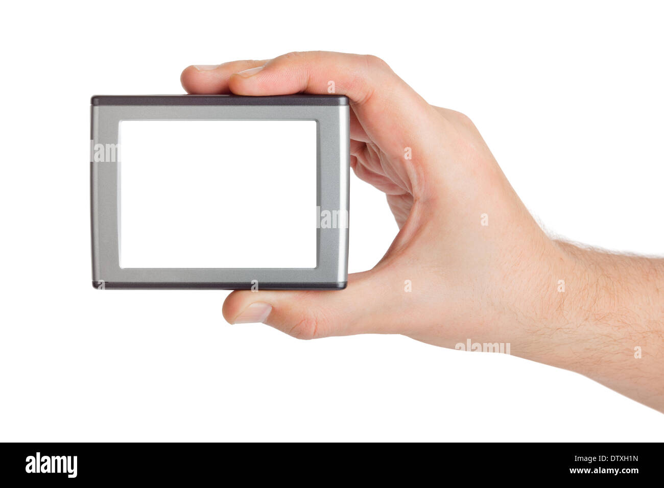 Screen in hand Stock Photo - Alamy