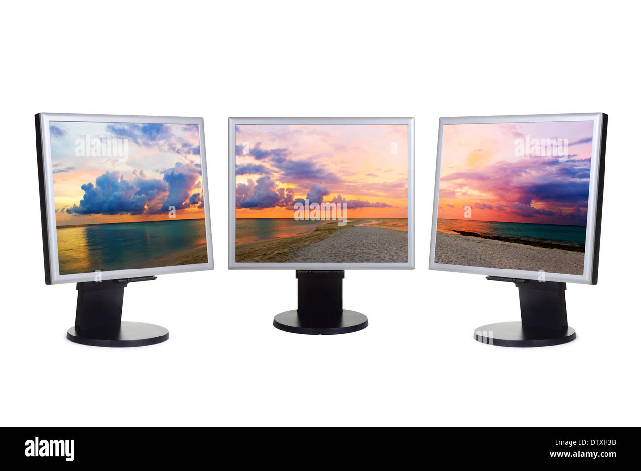 Sea background sunset sunrise Cut Out Stock Images & Pictures - Alamy