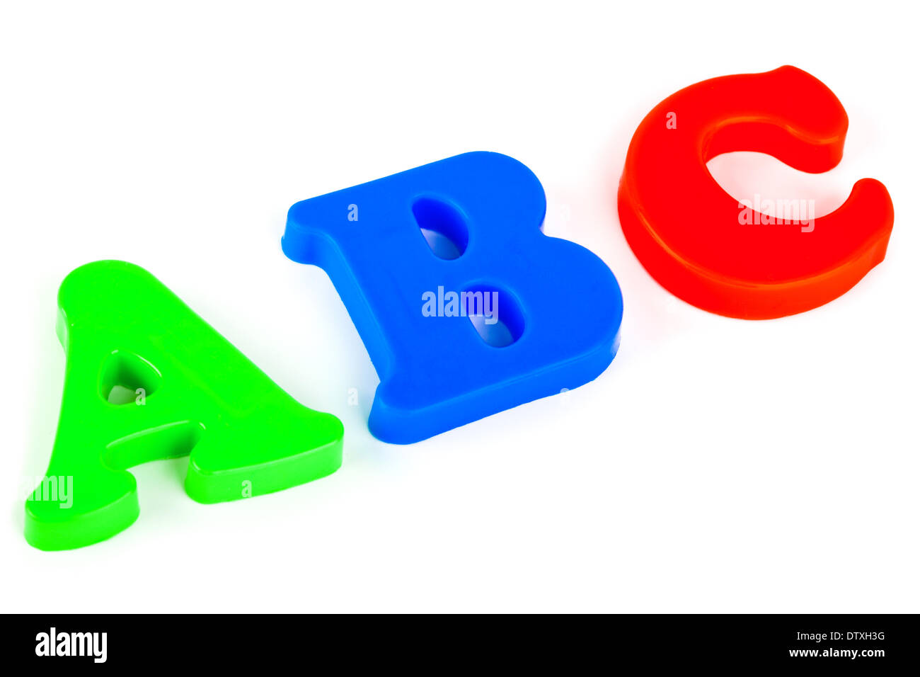 Plastic abc letters hi-res stock photography and images - Alamy