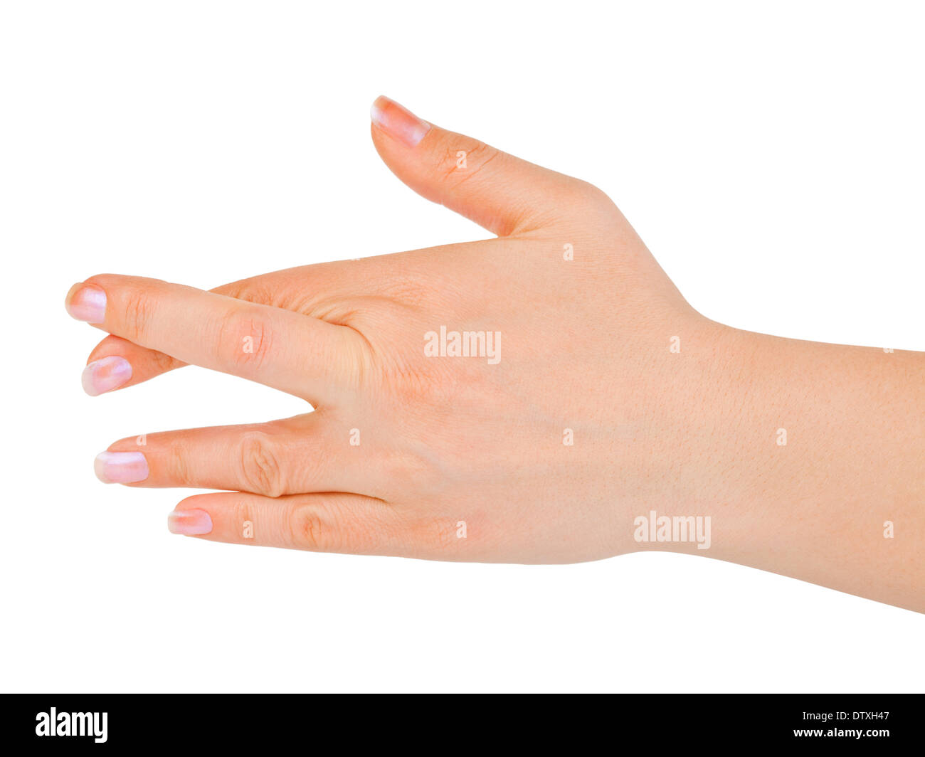 Crossed finger symbol Cut Out Stock Images & Pictures - Alamy