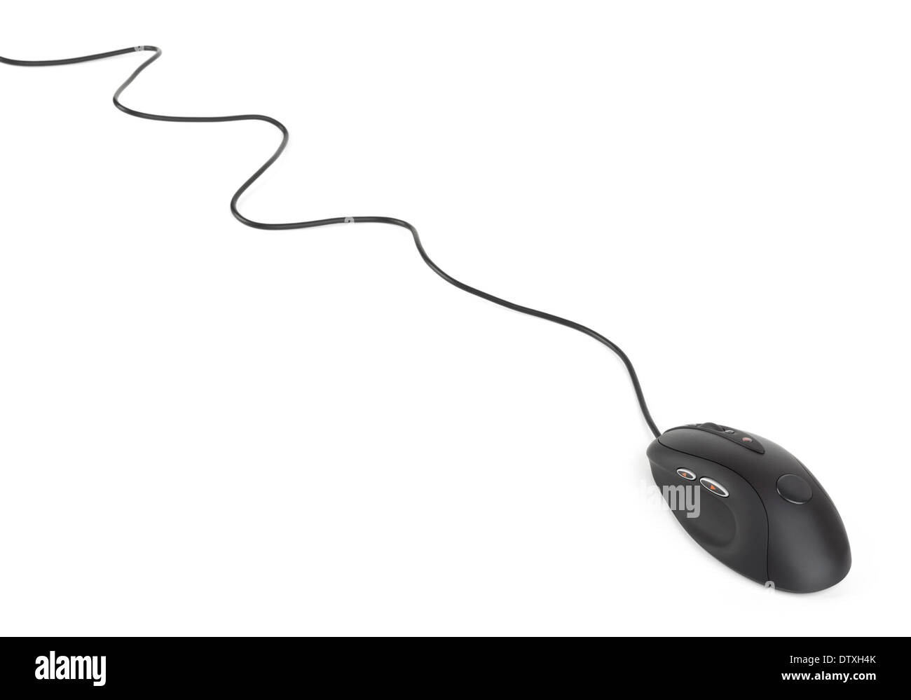 Computer mouse and cable Stock Photo - Alamy