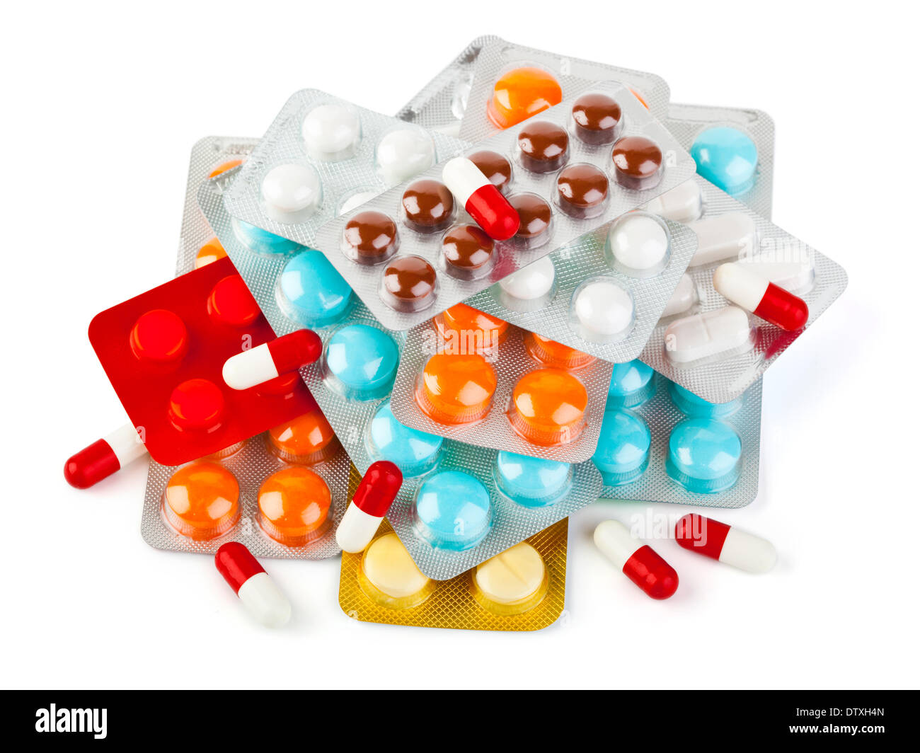 Packs of pills Stock Photo - Alamy