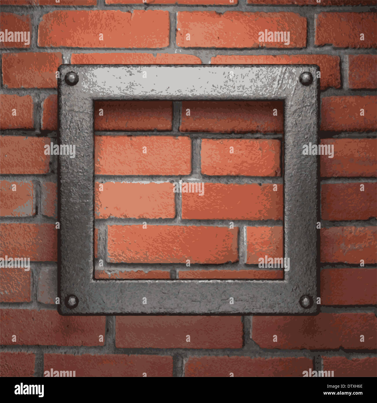 metal and brick background Stock Photo - Alamy