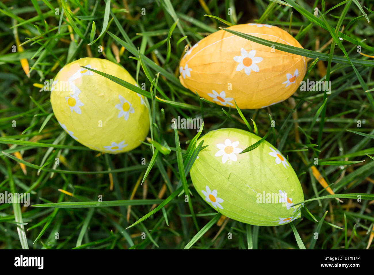 Three easter eggs wrapped in foil Stock Photo - Alamy