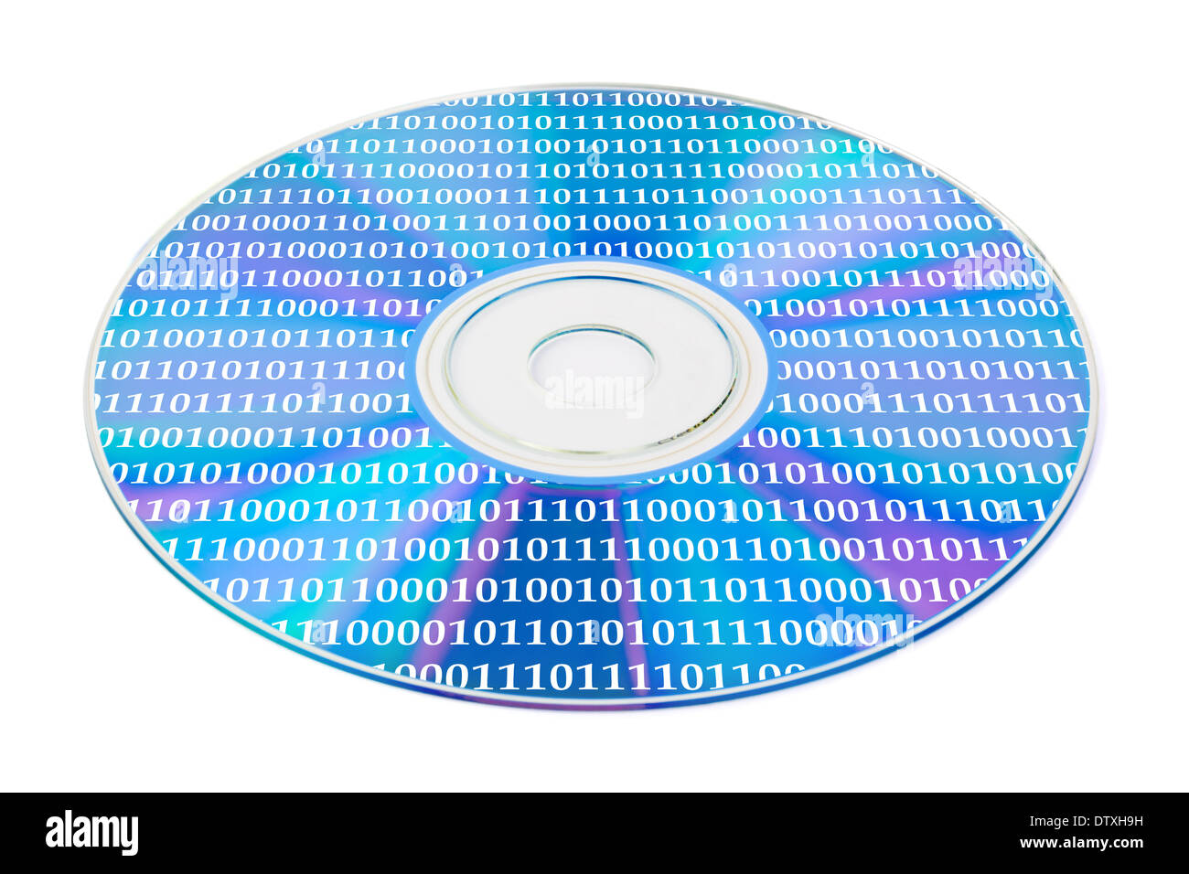 Abstract Rainbow Binary Code on black background Stock Photo - Alamy