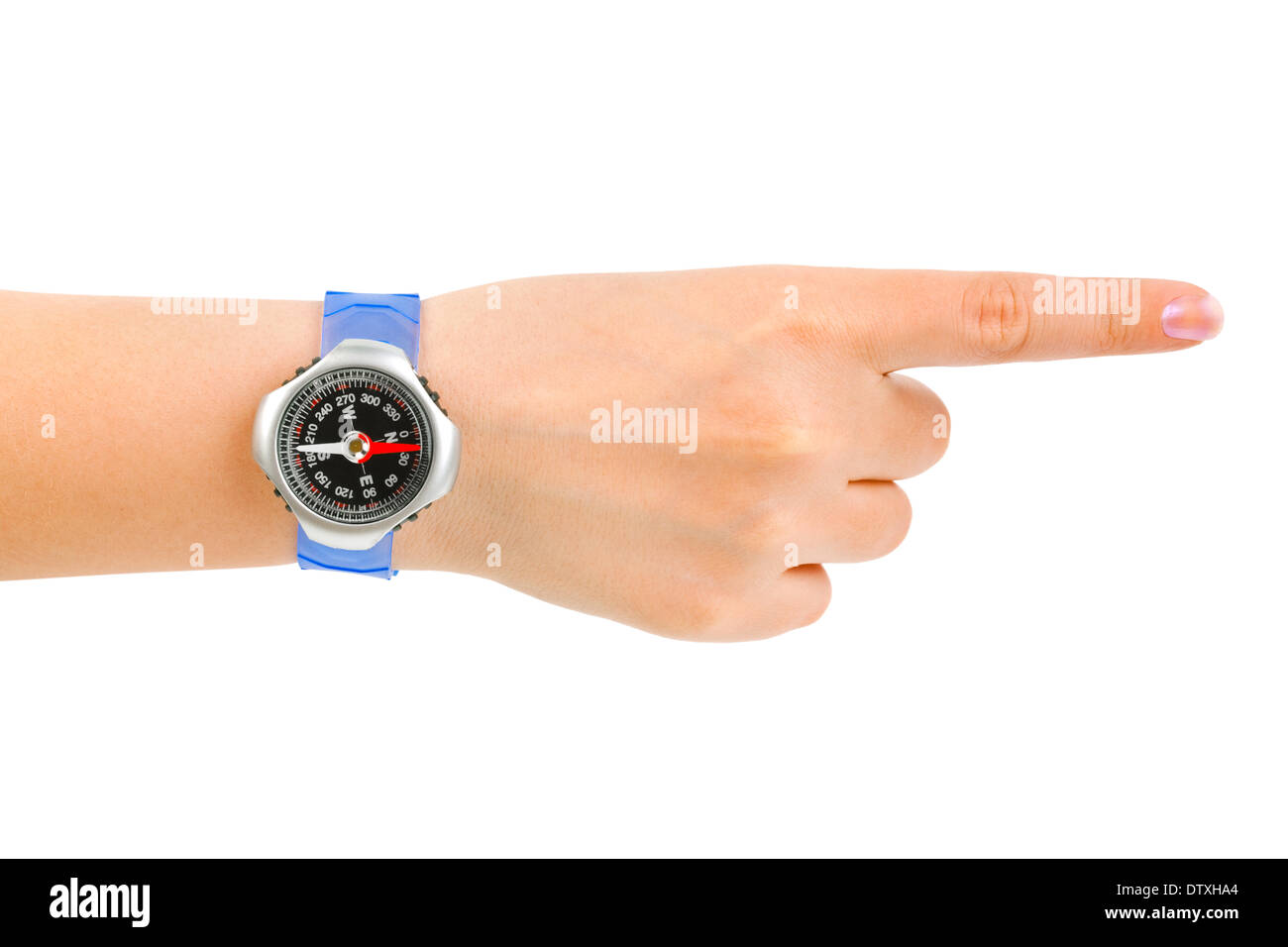 Pointing direction of travel Cut Out Stock Images & Pictures - Alamy