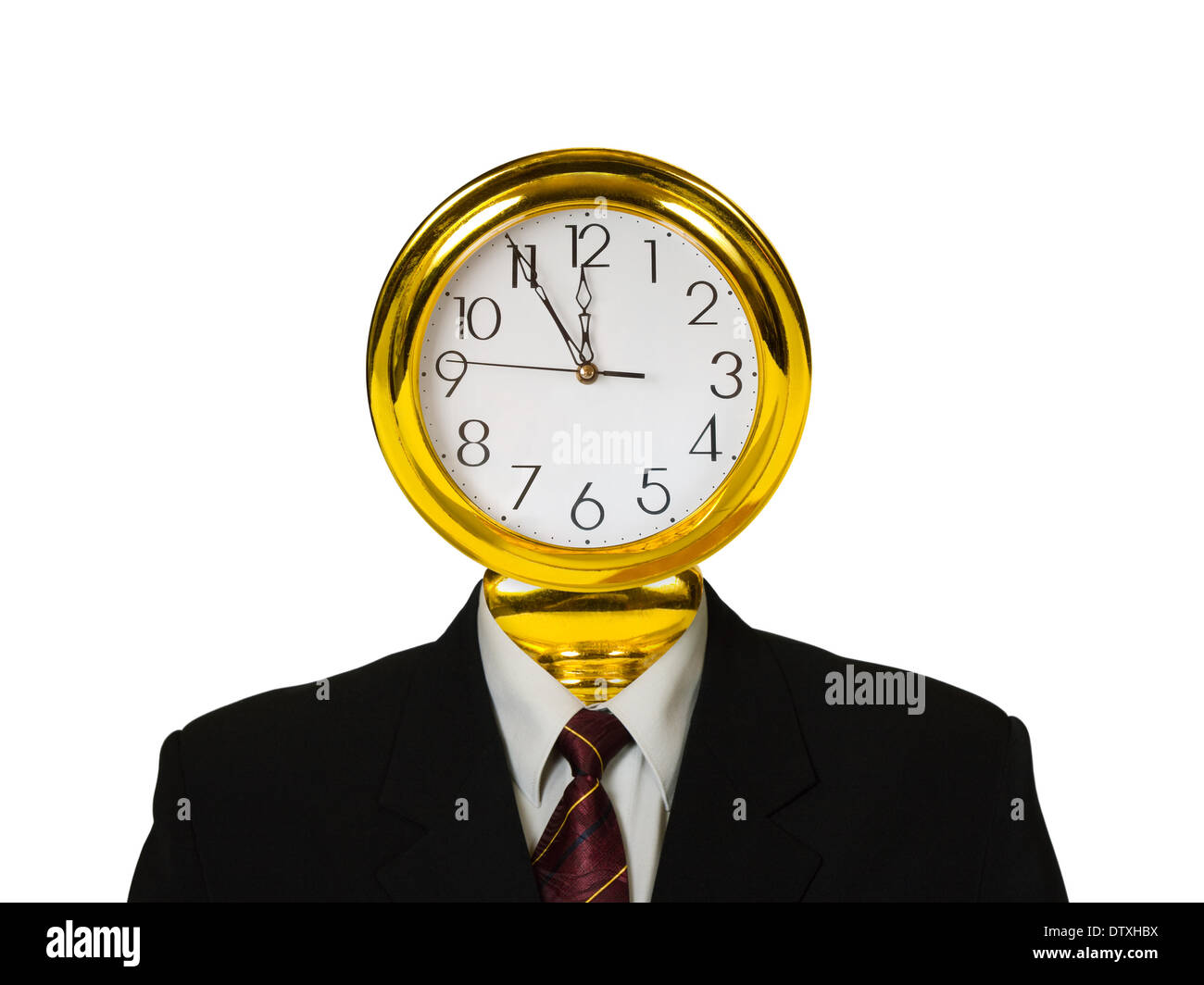 Clock for head Stock Photo - Alamy