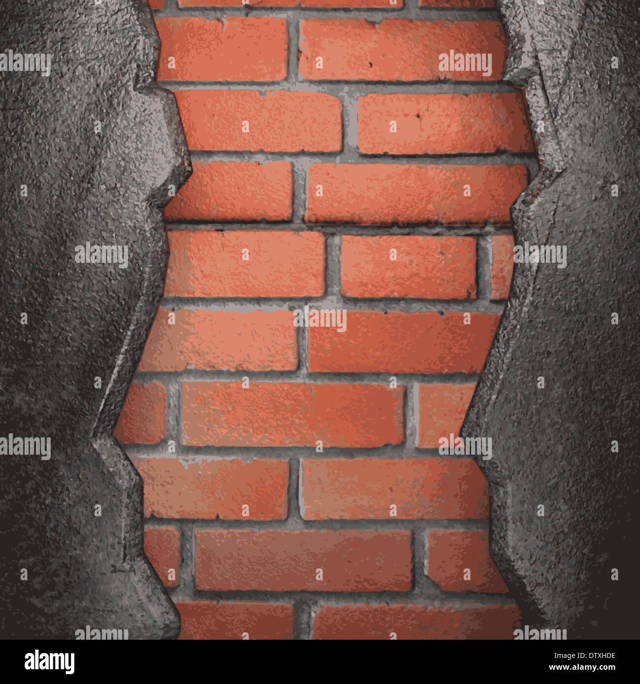 metal and brick background Stock Photo - Alamy