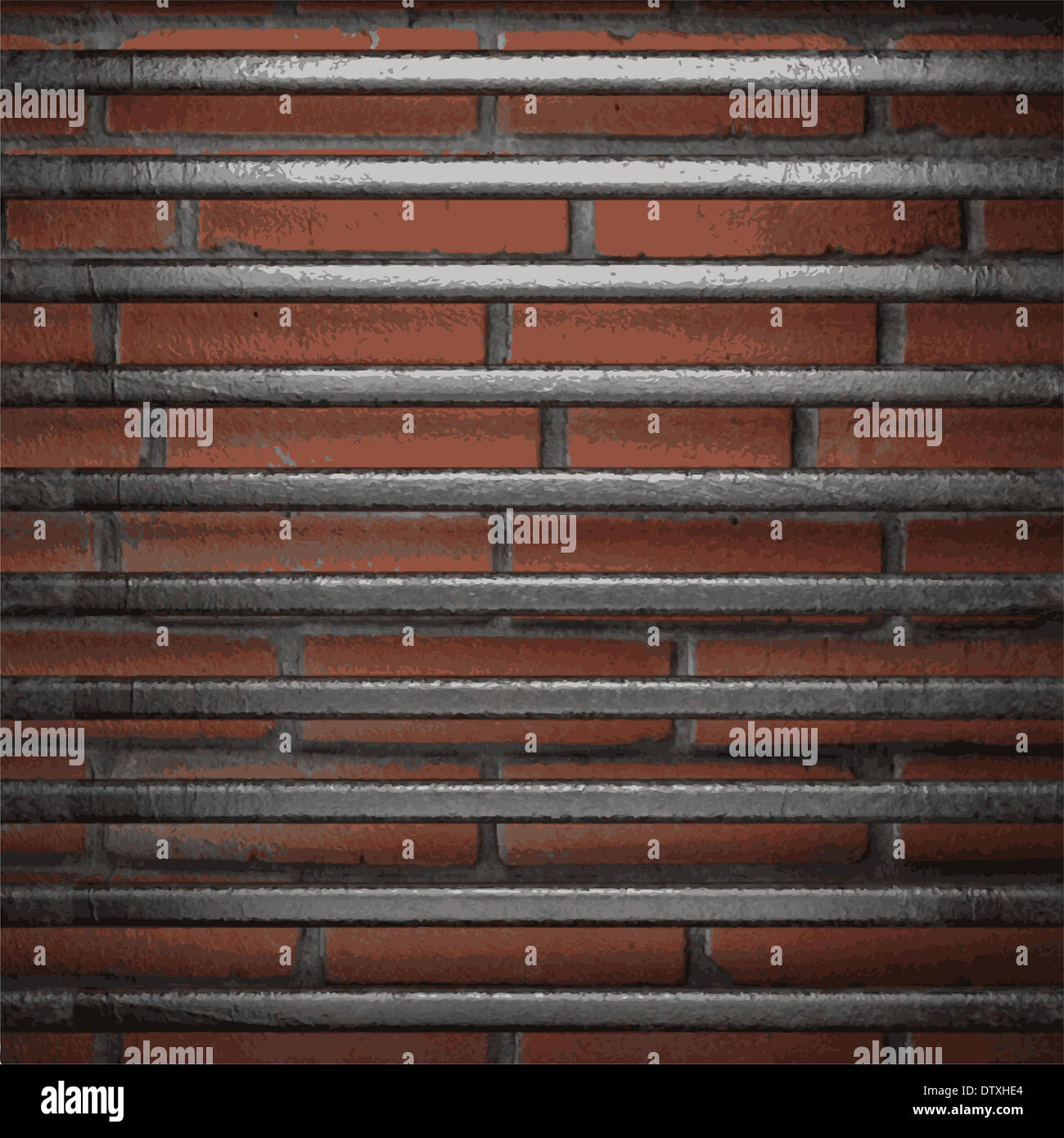 metal and brick background Stock Photo - Alamy