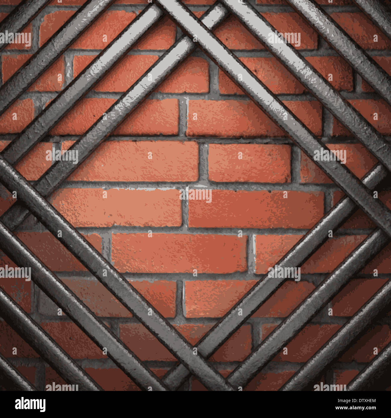 metal and brick background Stock Photo - Alamy