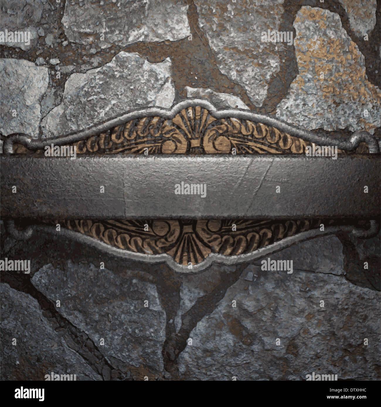 metal and stone background Stock Photo - Alamy