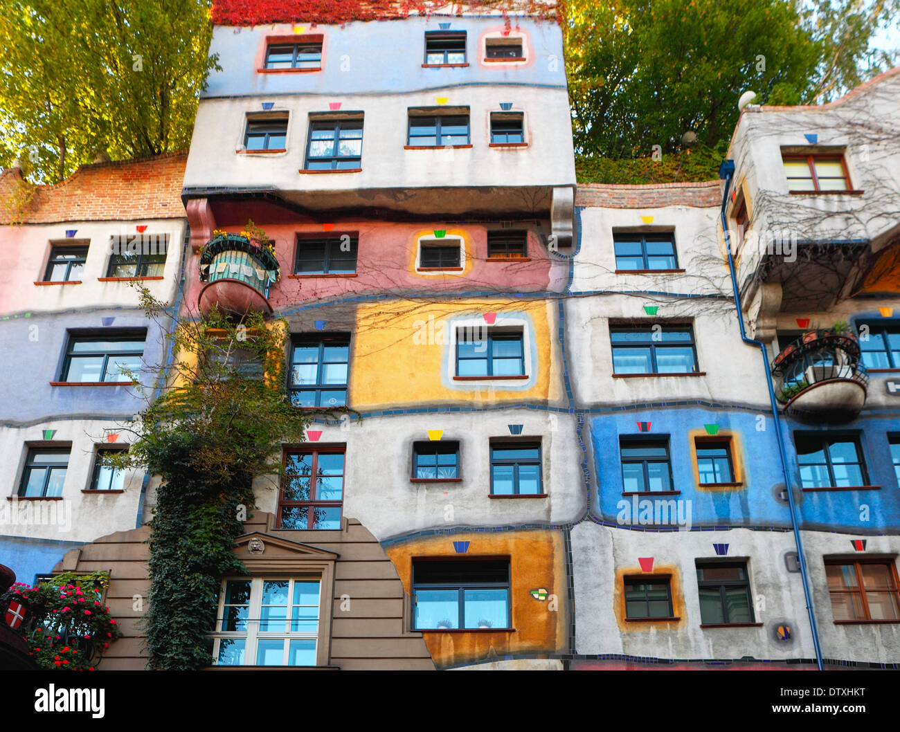 Hundertwasserhaus in Vienna Stock Photo - Alamy