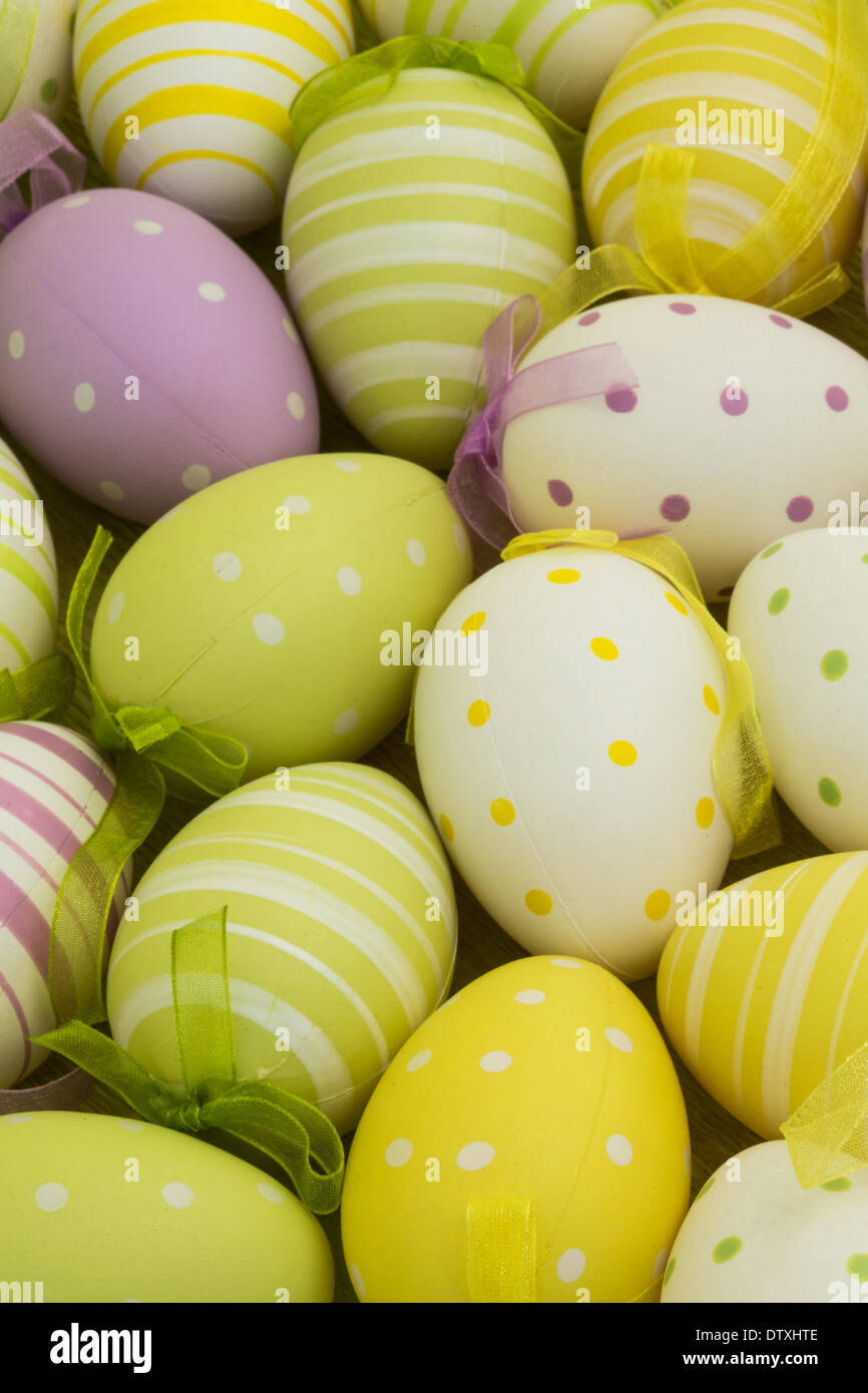 Many colourful easter eggs Stock Photo - Alamy