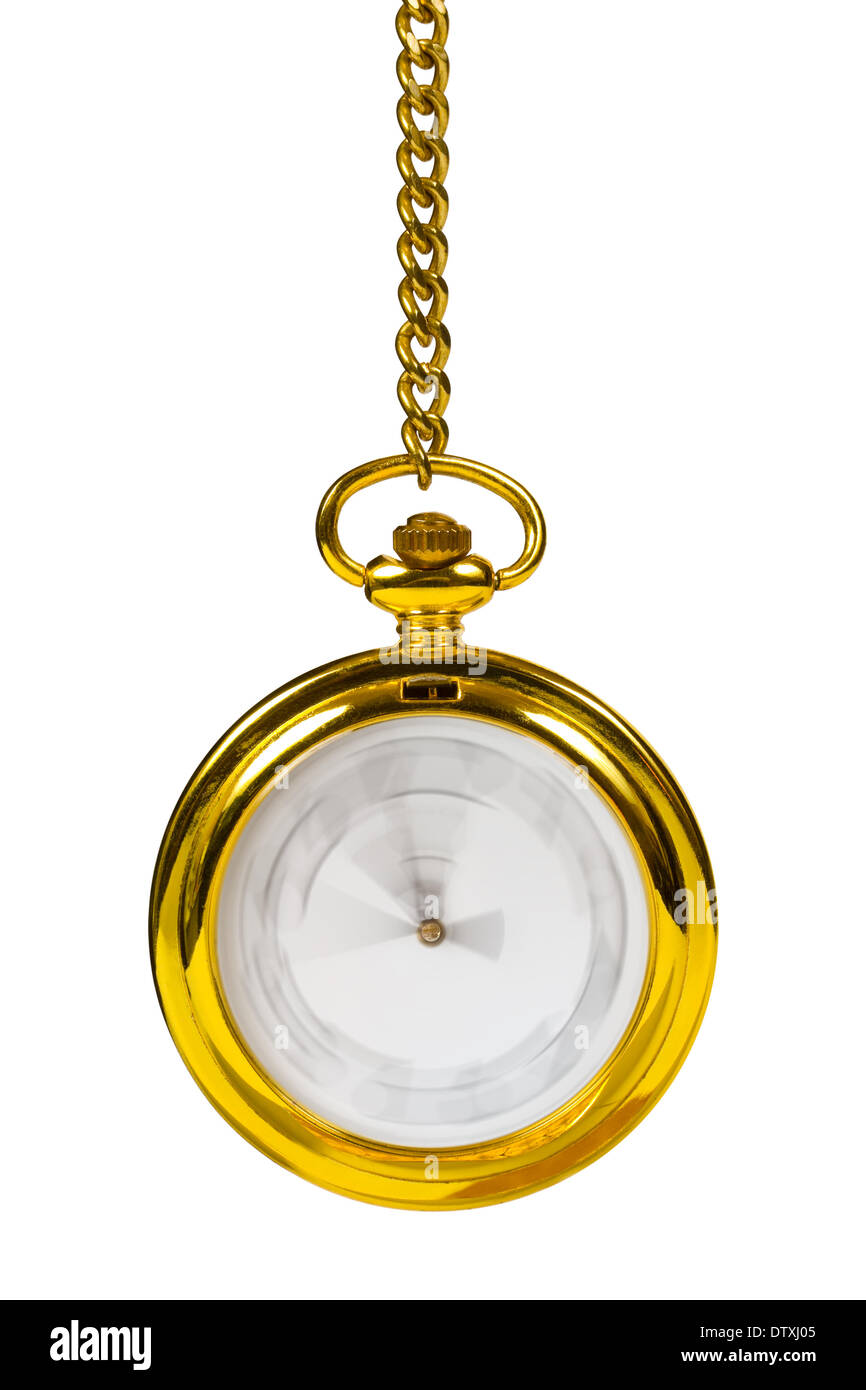 Retro gold clock - time passing concept Stock Photo - Alamy