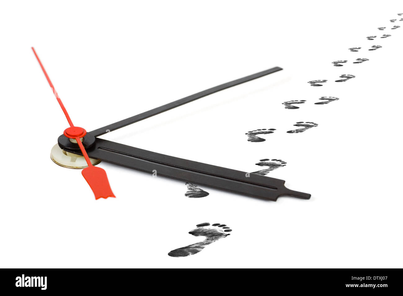 Concept foot print footprint Cut Out Stock Images & Pictures - Alamy