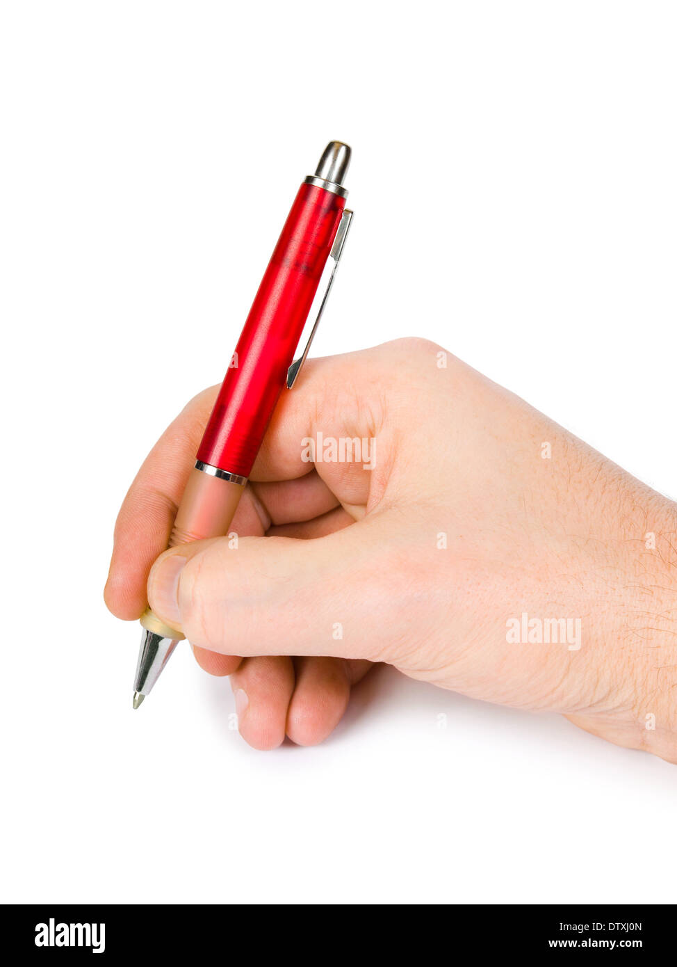 Pen in hand Stock Photo - Alamy