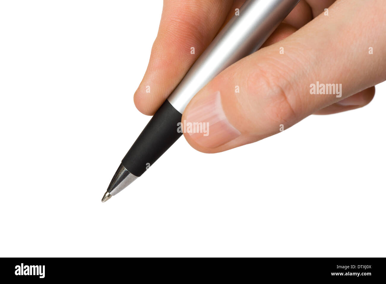 Pen in hand Stock Photo - Alamy