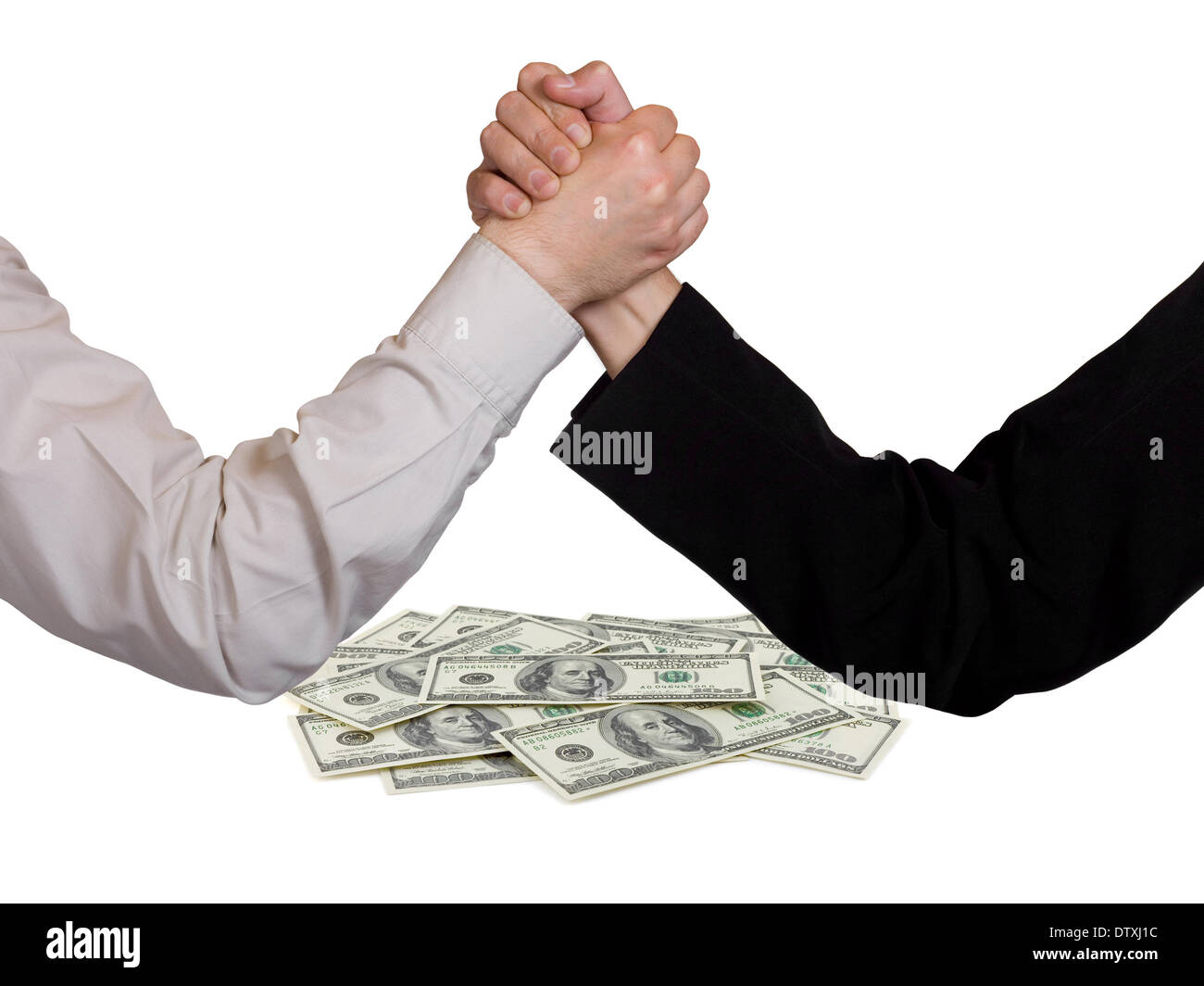 Money wrestling hi-res stock photography and images - Alamy