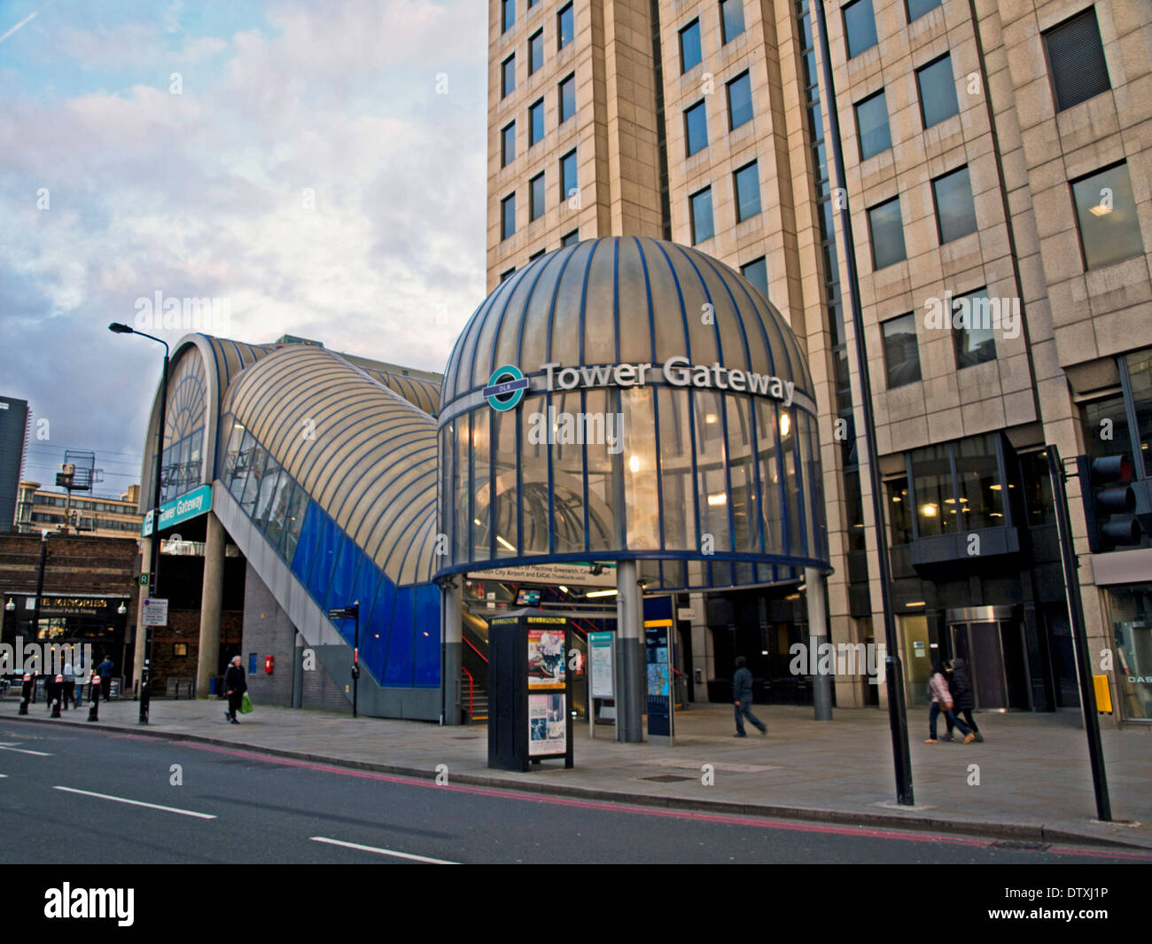 Tower Gateway Docklands Light Railway Station, near the Tower of London ...