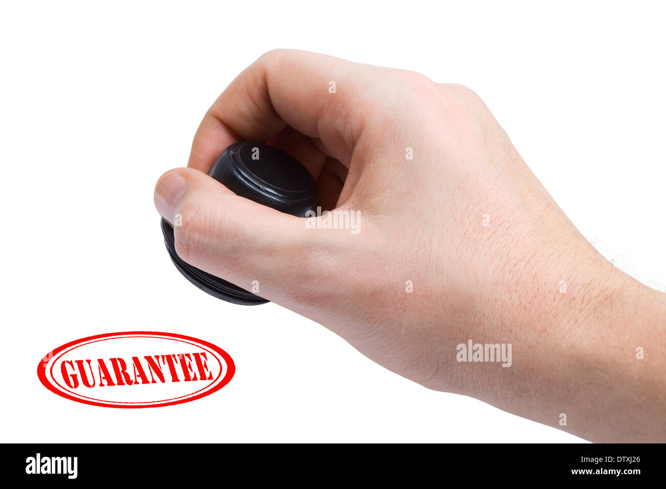 Hand and stamp Guarantee Stock Photo - Alamy