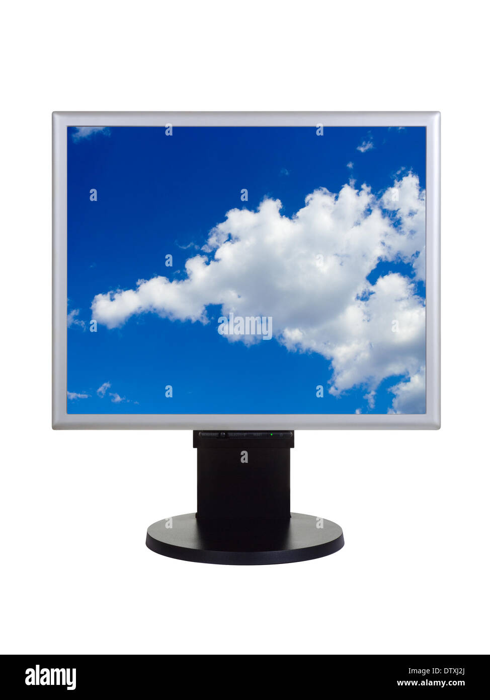 Sky on computer screen Stock Photo - Alamy