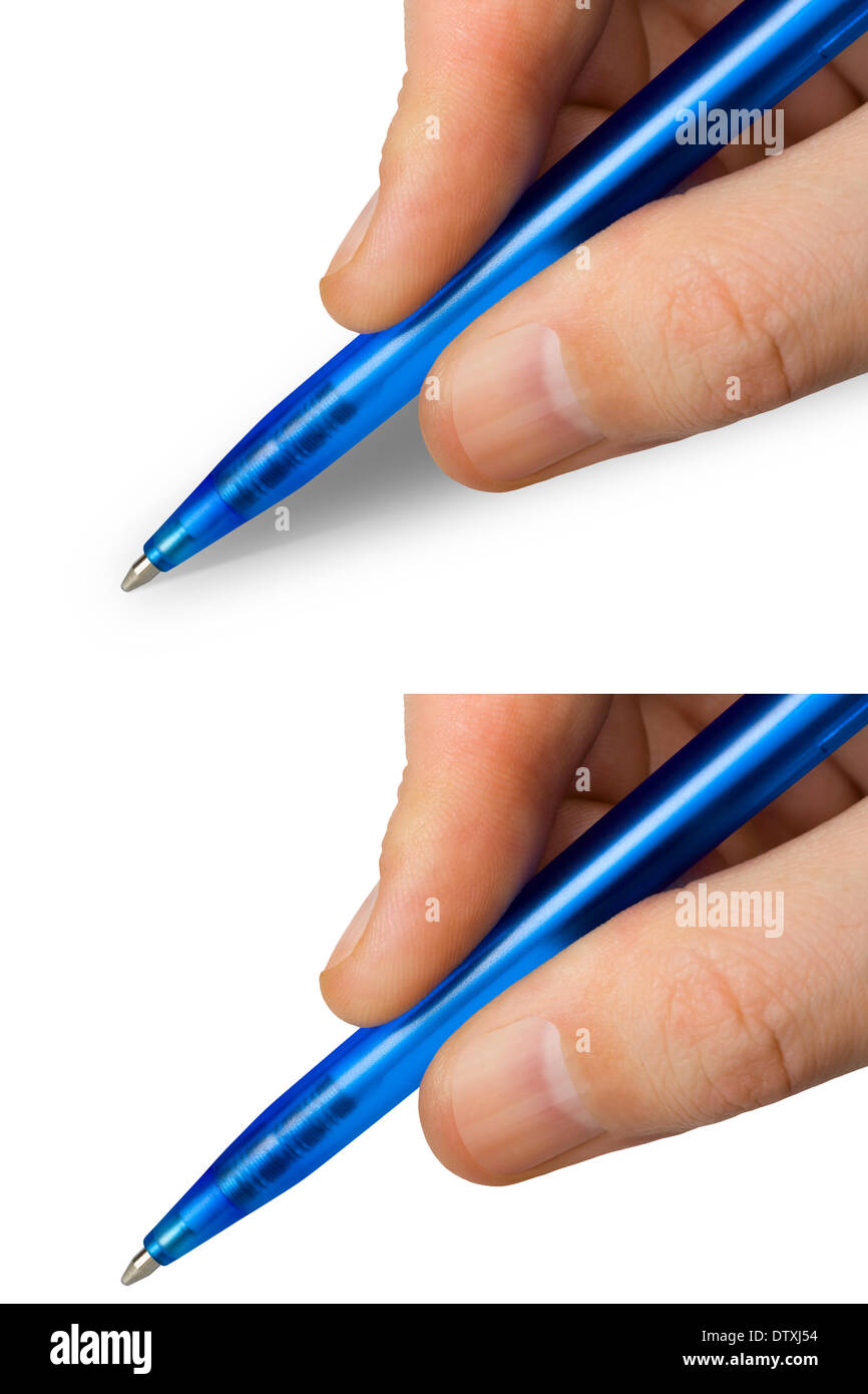 Pen in hand Stock Photo - Alamy