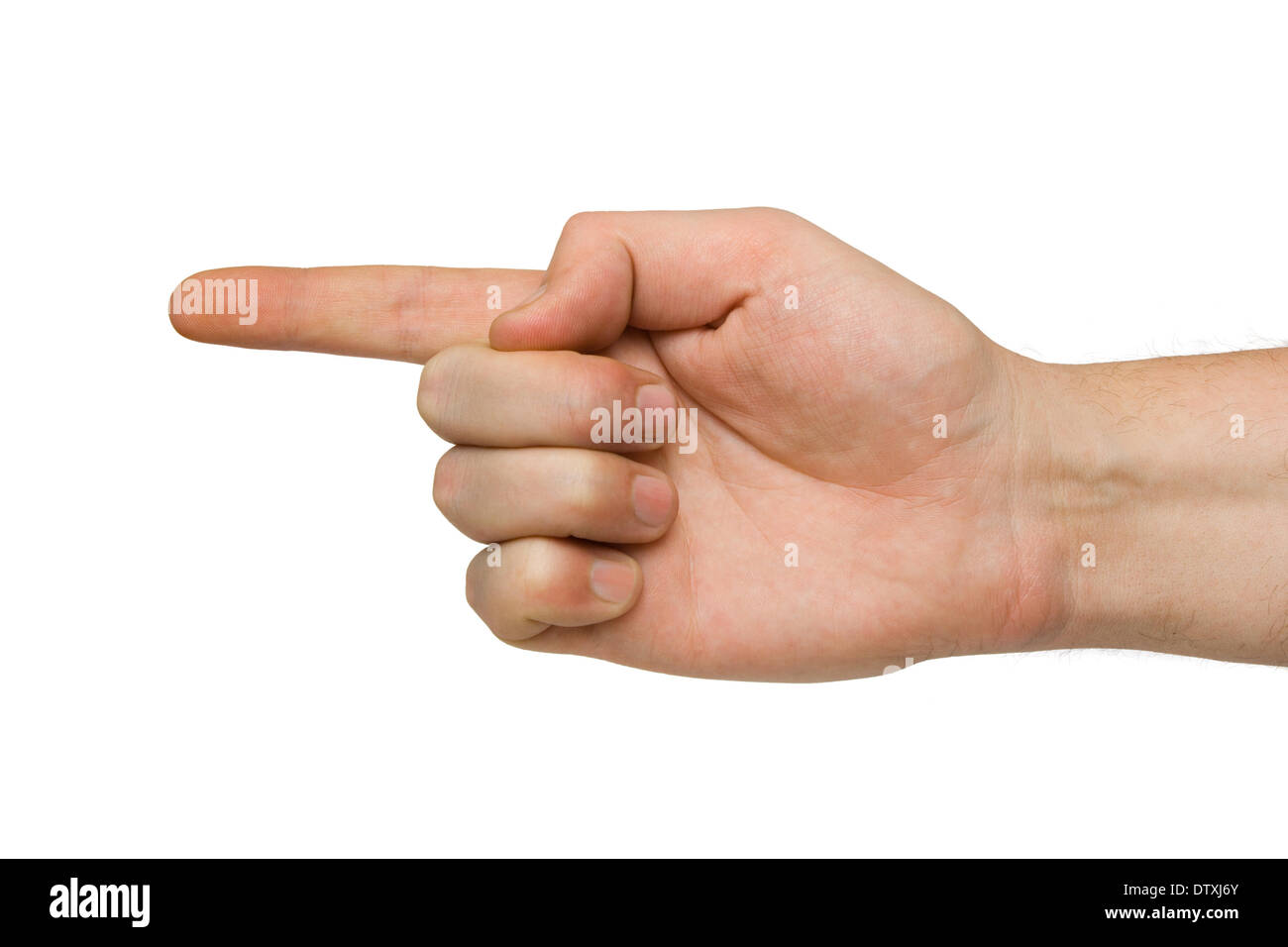 Finger pointing left moving white hi-res stock photography and images ...
