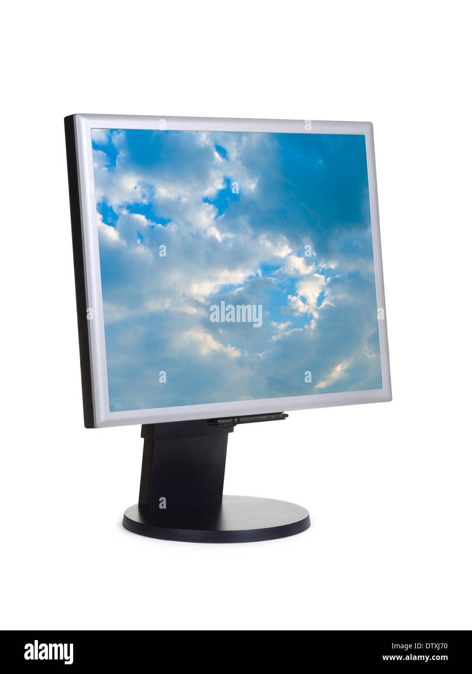 Sky on computer screen Stock Photo - Alamy