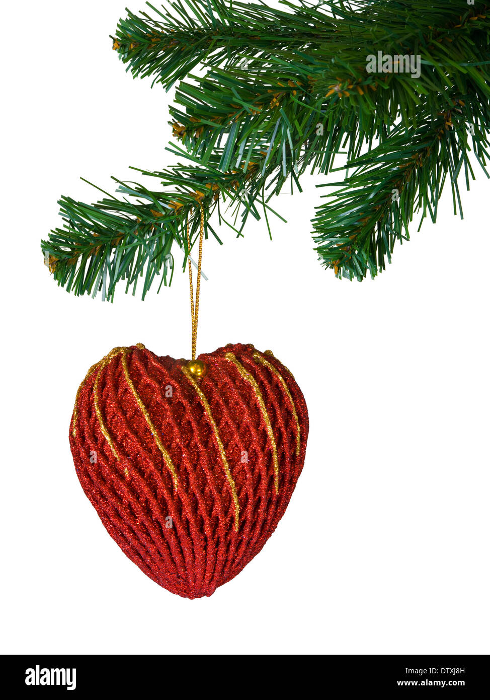 Christmas tree and heart Stock Photo - Alamy