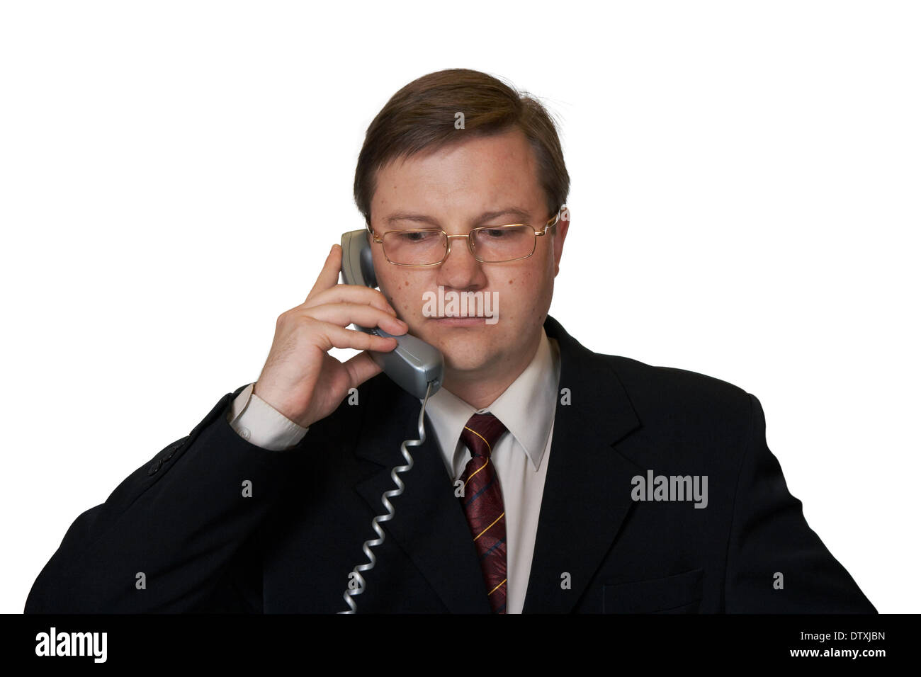 Talking on a telephone hi-res stock photography and images - Alamy