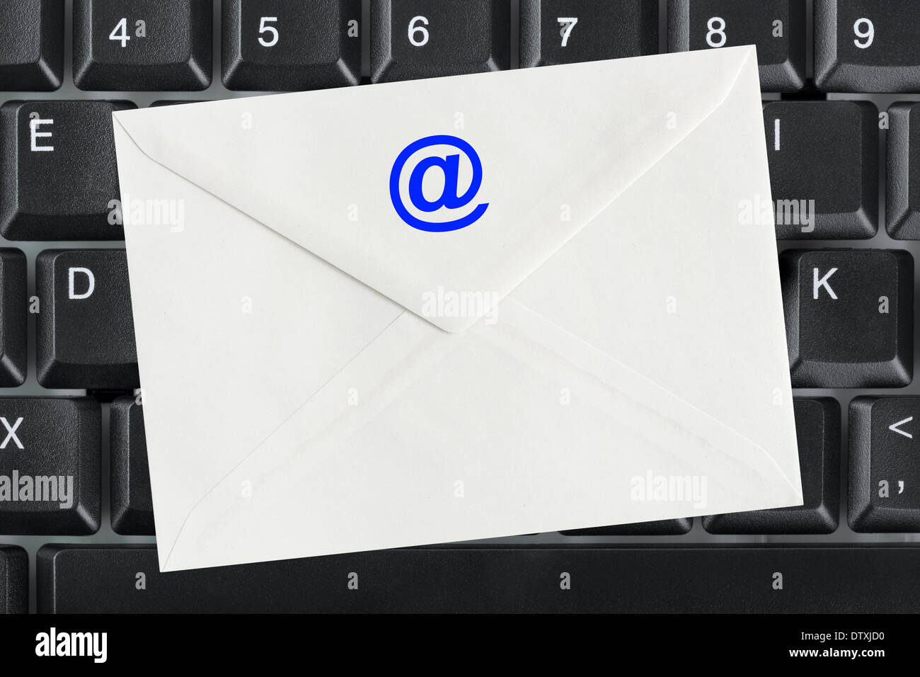 Computer keyboard and e-mail letter Stock Photo - Alamy