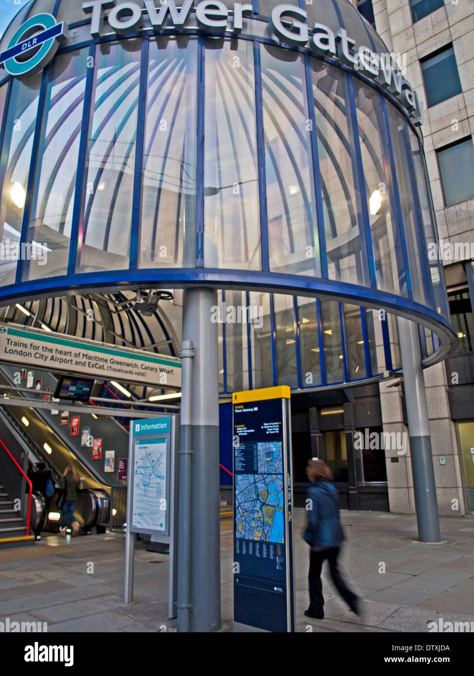 Tower Gateway Docklands Light Railway Station, near the Tower of London ...