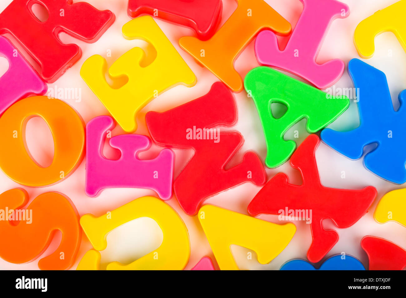 Multicolored letters hi-res stock photography and images - Alamy