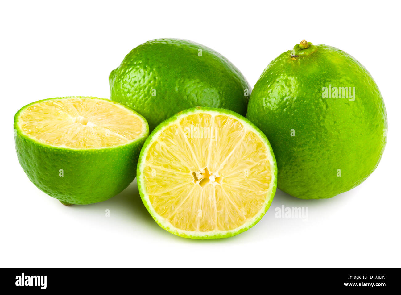 Yellow limes Cut Out Stock Images & Pictures - Alamy