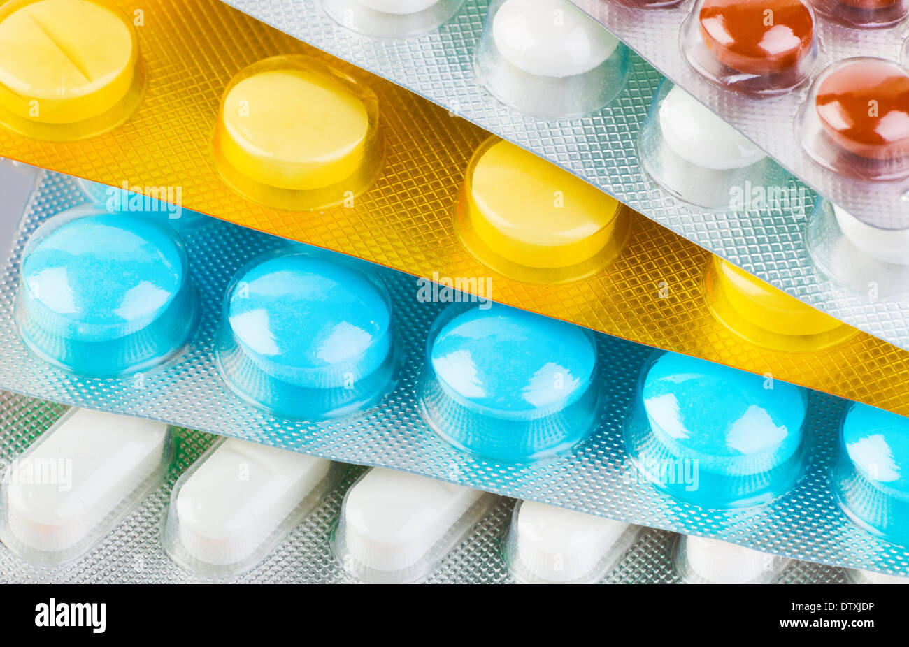 Packs of pills Stock Photo - Alamy