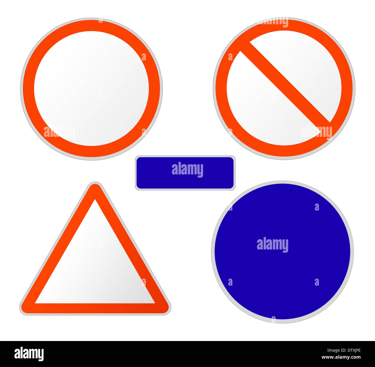 Traffic signs Cut Out Stock Images & Pictures - Alamy