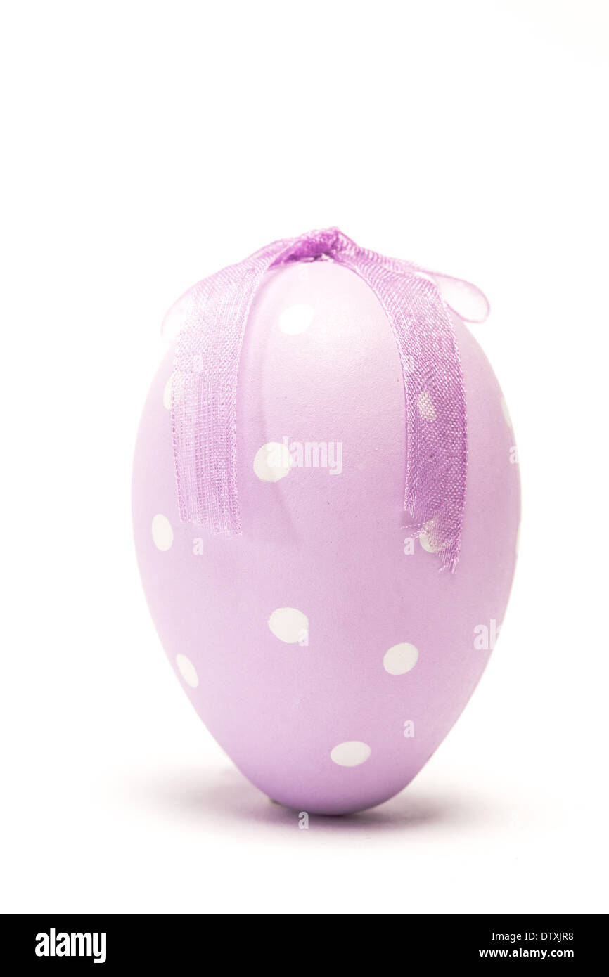 Easter egg with ribbon Stock Photo - Alamy