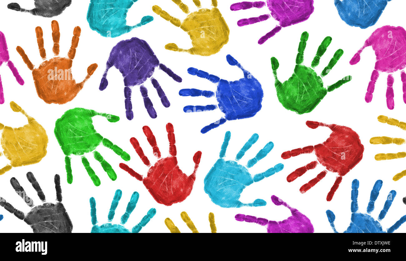 Seamless hands background Stock Photo - Alamy