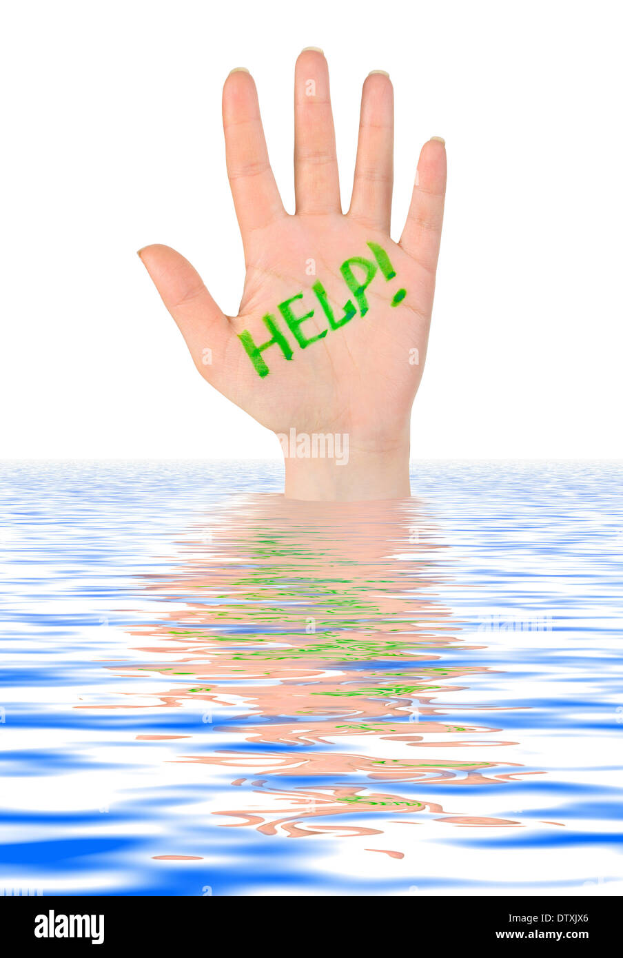 Drowning hand water Cut Out Stock Images & Pictures - Alamy