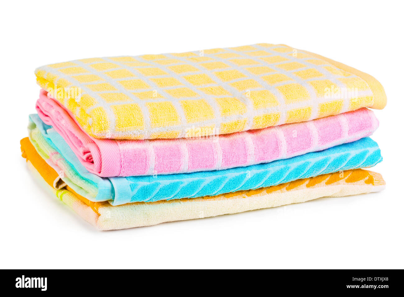 Soft clean towels cosmetics Cut Out Stock Images & Pictures - Alamy