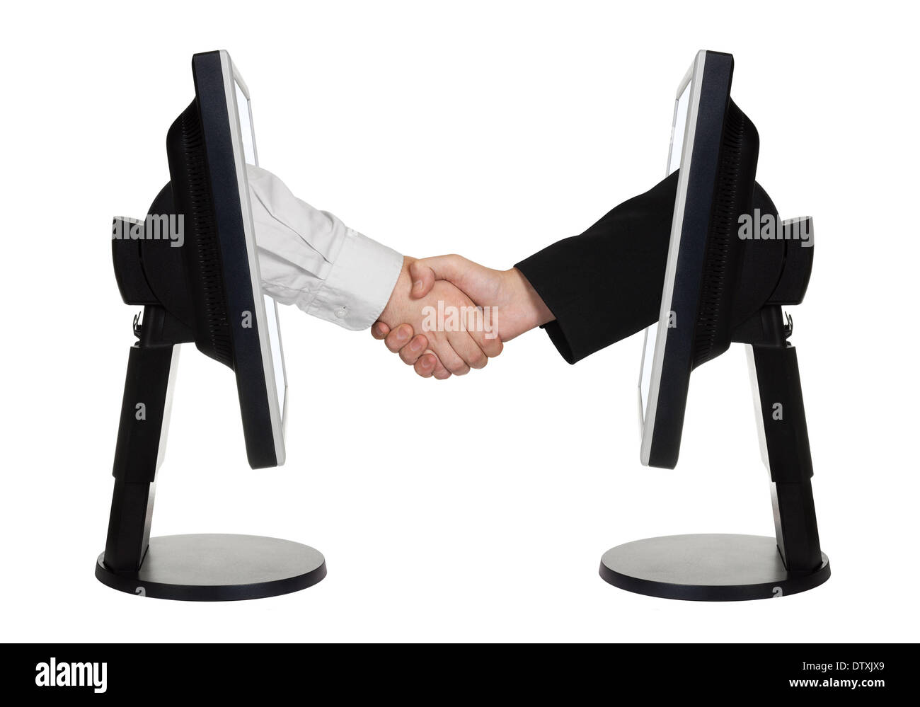 Virtual Handshake High Resolution Stock Photography and Images - Alamy