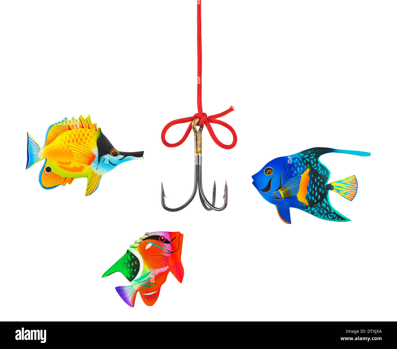 Fishing hook and string Stock Photo - Alamy