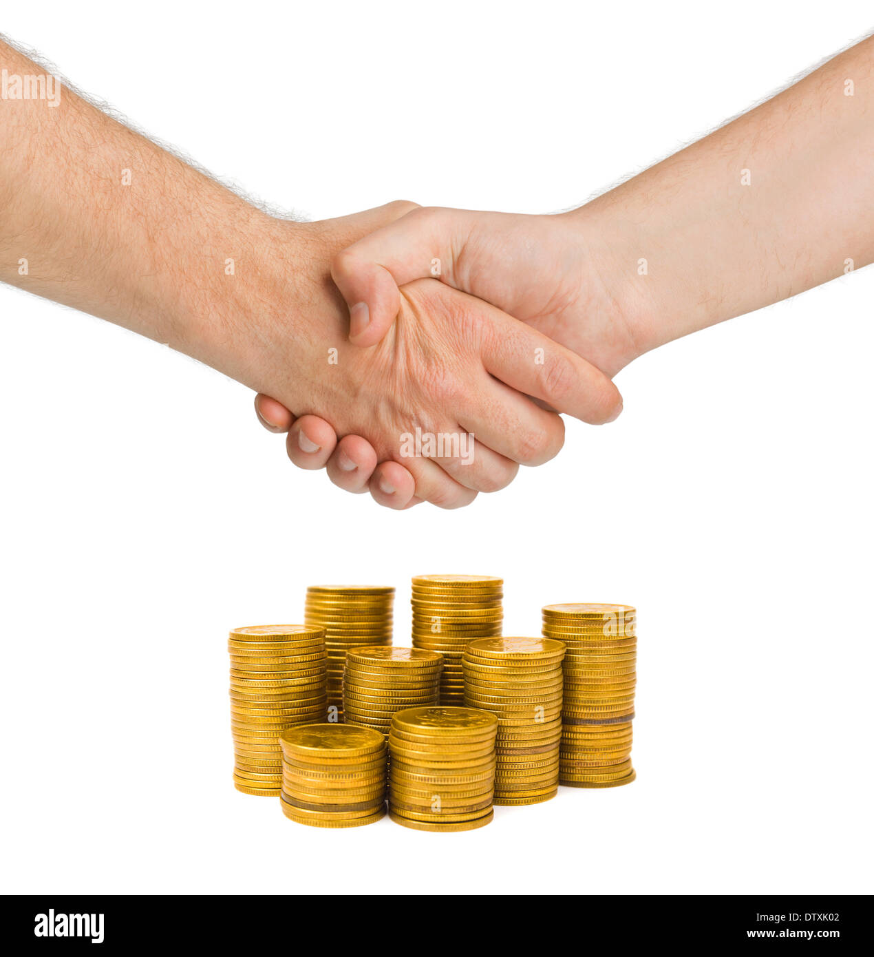 Golden handshake hi-res stock photography and images - Alamy