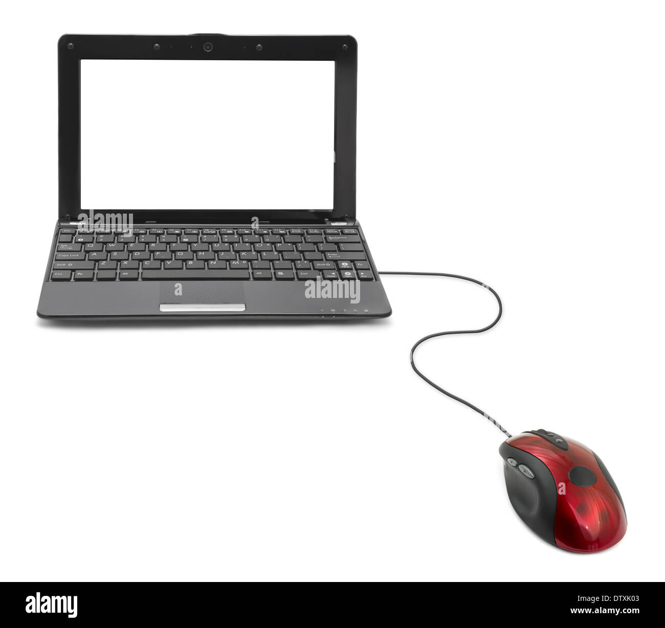 Computer mouse and notebook Stock Photo - Alamy