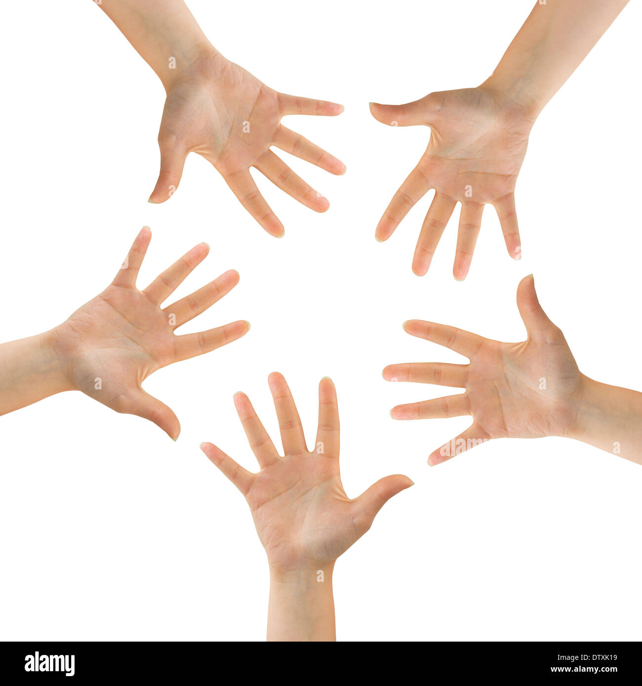 Handshake circle hi-res stock photography and images - Alamy