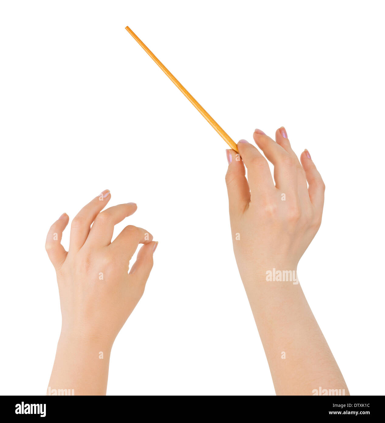 Music conductor hands Stock Photo - Alamy