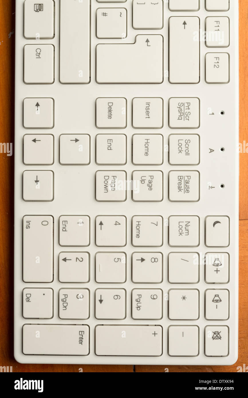 Right part of a keyboard Stock Photo - Alamy
