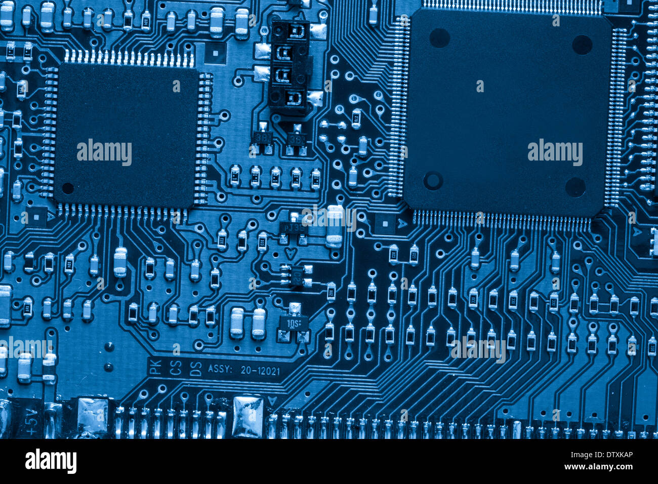 Blue pcb hi-res stock photography and images - Alamy